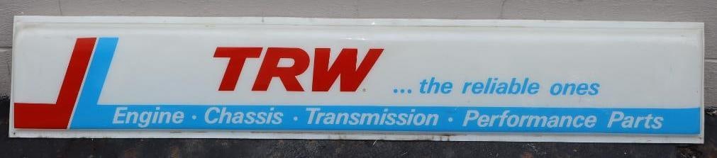 Trw Engine Transmission Performance Parts Advertising Plastic Sign Lens ...