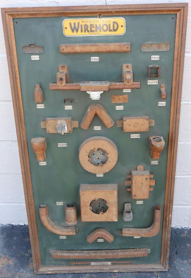 Wiremold Conduit Products Framed Advertising Display Sign Auction