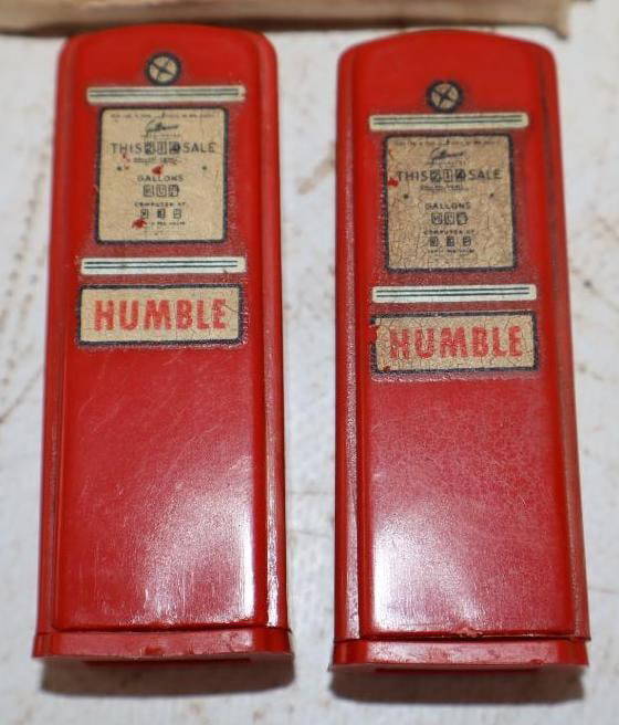 Humble Oil Gas Pump Shaped Salt And Pepper Shakers In Original Box ...