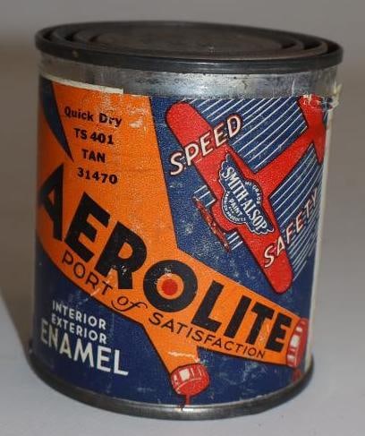 Aerolite Quick Dry Airplane Enamel Graphic Paint Can Auction