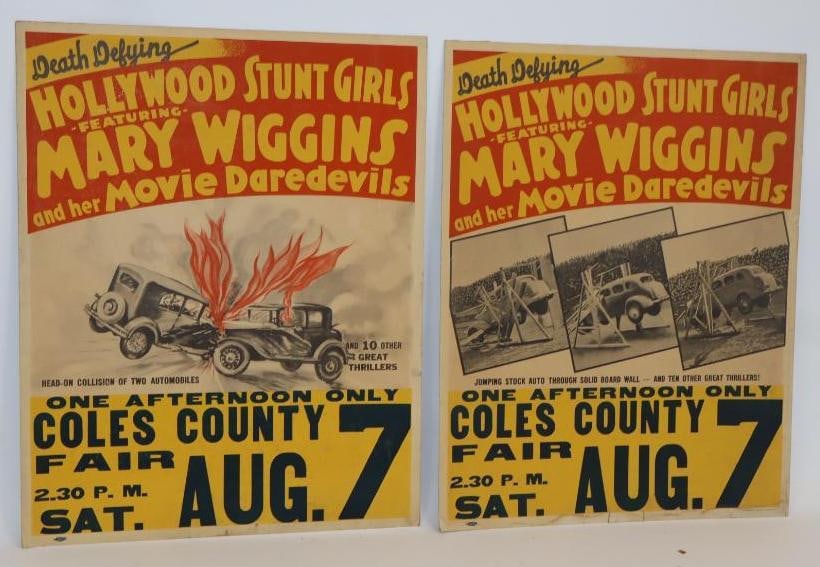 Group Of 2 Death Defying Hollywood Stunt Girls Featuring Mary Wiggins ...