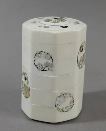 A 19th Century Japanese Shibayama Box From Meiji Period