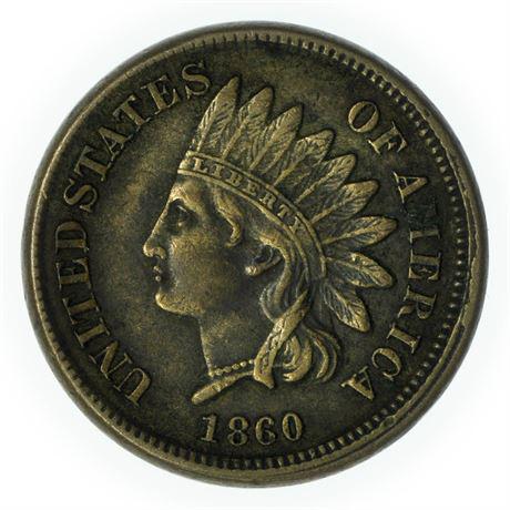 1860 Indian Head Cent Pointed Bust