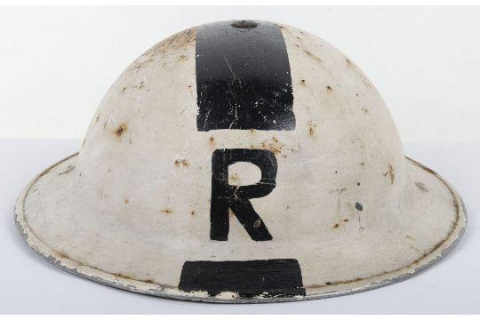 WW2 British Senior Rescue Party Officers Steel Helmet (#0406) on Oct 20 ...