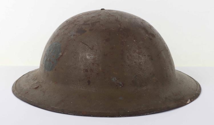 Ww1 British Battalion / Divisionally Marked Steel Combat Helmet Shell,