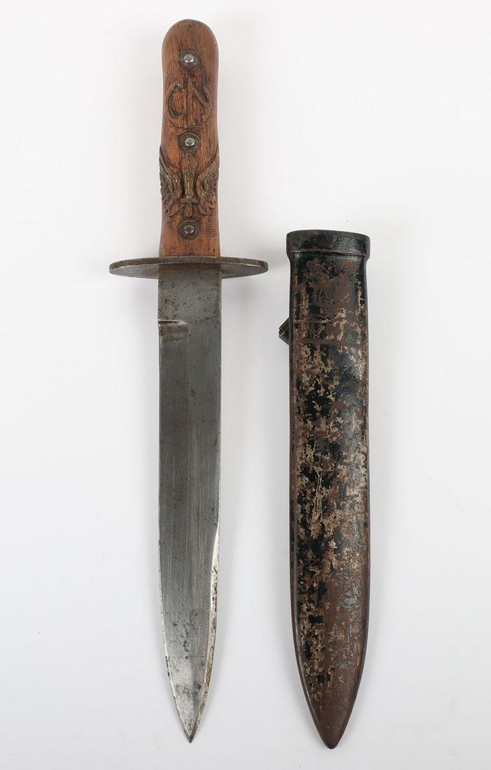 Rare Ww2 Italian Paratroopers /special Forces Personalised Fighting Knife
