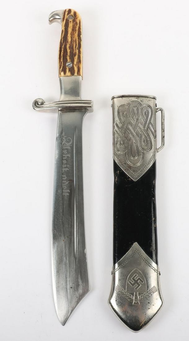 Third Reich RAD (Reichsarbeitsdienst) Enlisted Ranks Dagger by Carl ...
