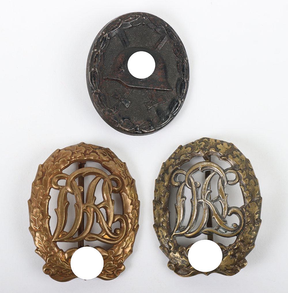 2x Ww2 German Drl Sports Badges