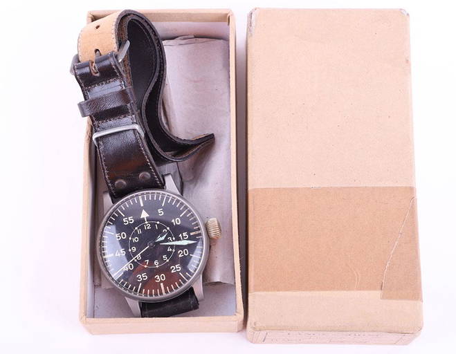Rare Ww2 German Luftwaffe Observers Watch By Lange & Sohne In Card ...