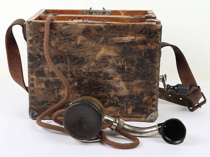 Ww1 German Portable Trench Telephone