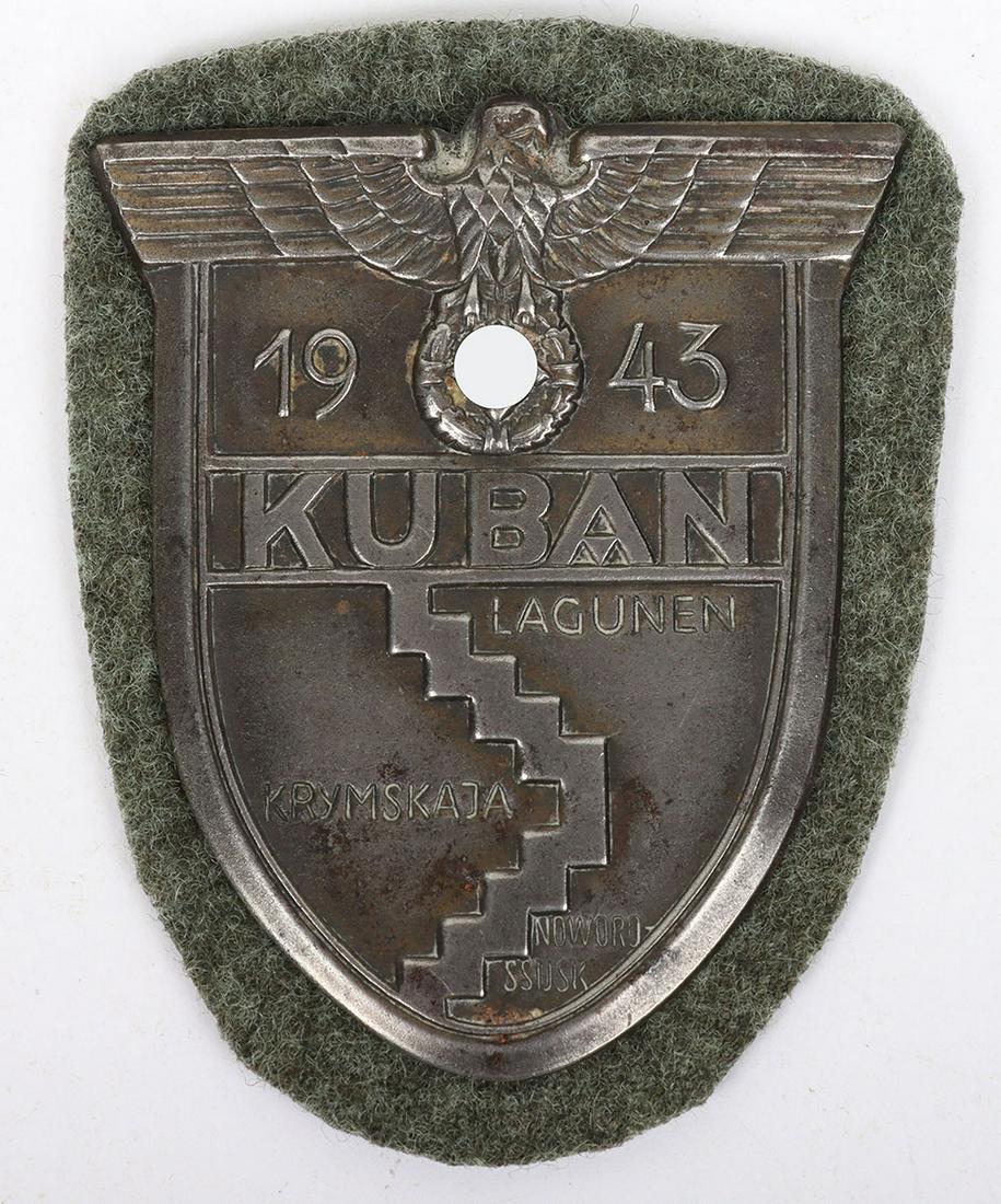 Ww2 German Army / Waffen-ss Kuban Campaign Shield Auction