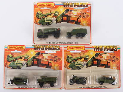 Matchbox Two Packs Tp 14 Military Tanker And Radar