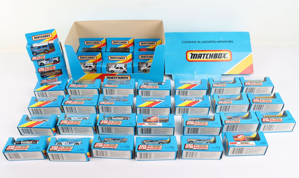 A Matchbox Superfast 1981 Trade Box Of Thirty Six Models Shop Counter ...