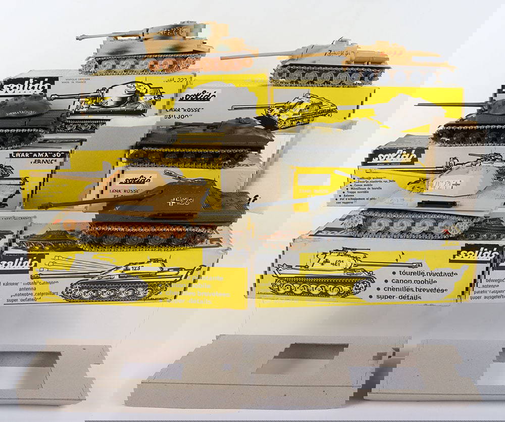 Six Boxed Solido Military Tanks Auction