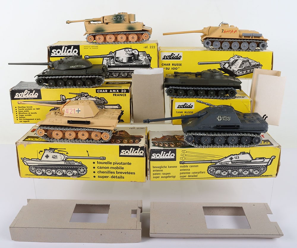 Six Boxed Solido Military Tanks Auction