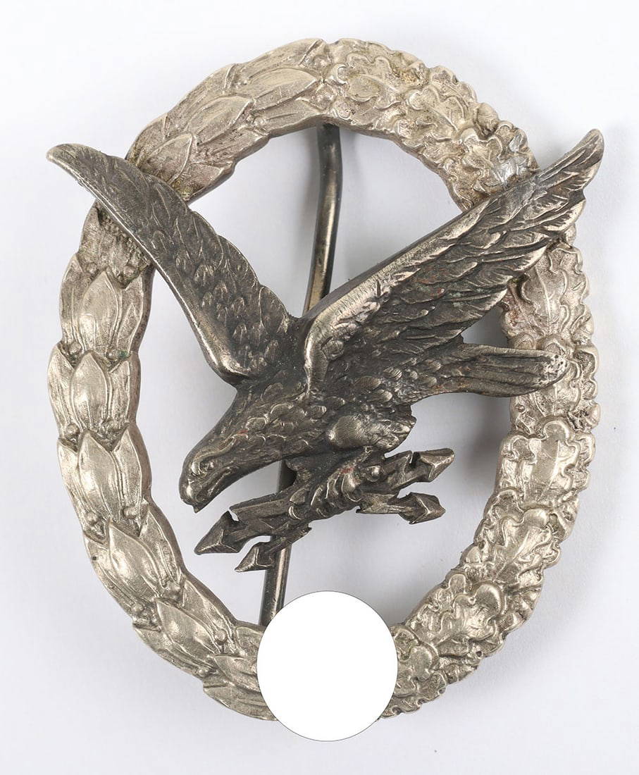 Ww2 German Luftwaffe Radio Operator / Air Gunner Qualification Badge By ...