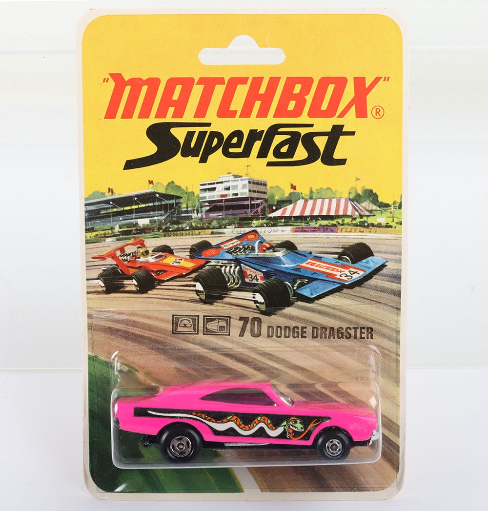 One Matchbox Lesney Superfast Mb-70 Dodge Dragster In Early 1970’s ...