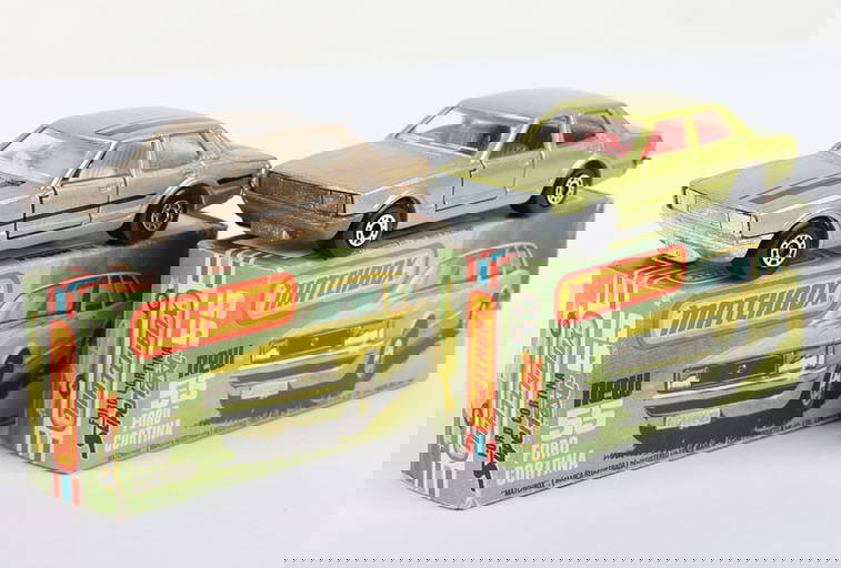 Two Matchbox Lesney Superfast Mb 55 Ford Cortina Boxed Models