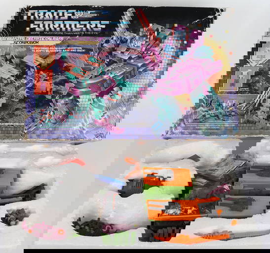 Vintage G1 Transformers Headmaster Decepticon Base Scorponok Boxed ...