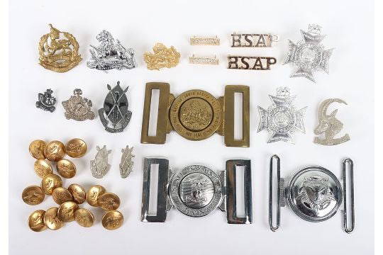 Grouping Of Rhodesian Military Badges And Insignia Auction