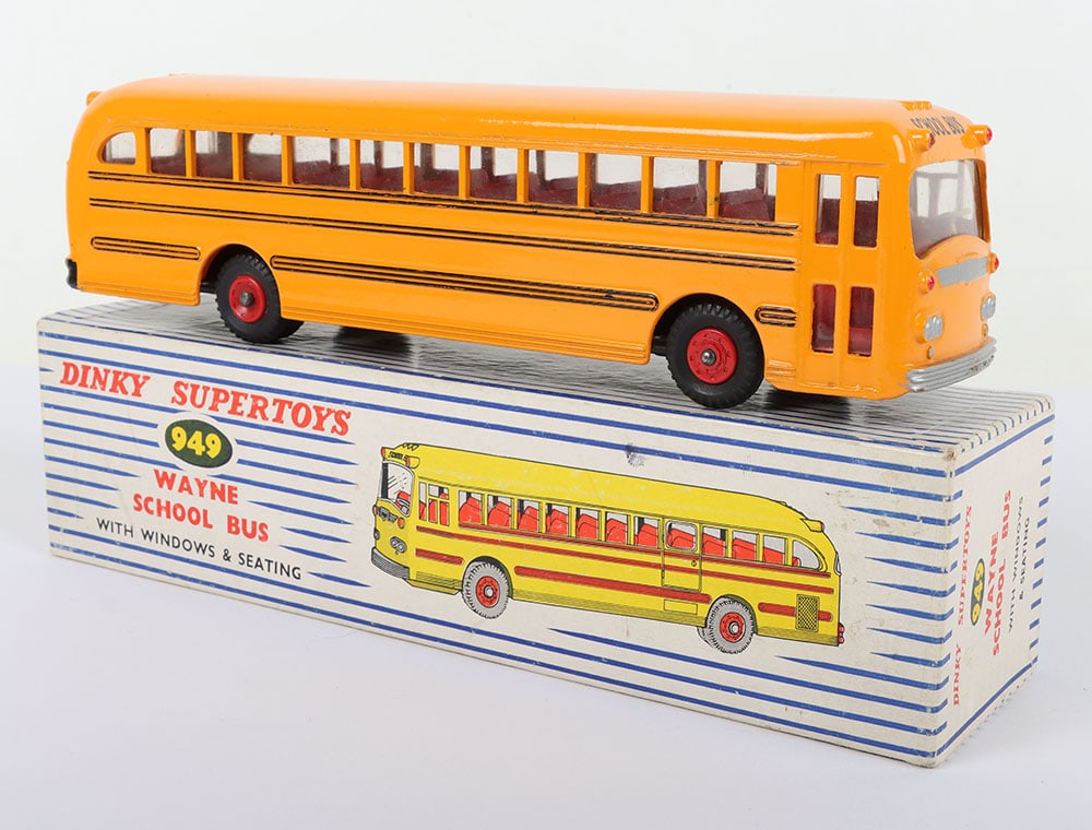 Dinky Supertoys 949 Wayne School Bus Scarcer Black Lines Auction