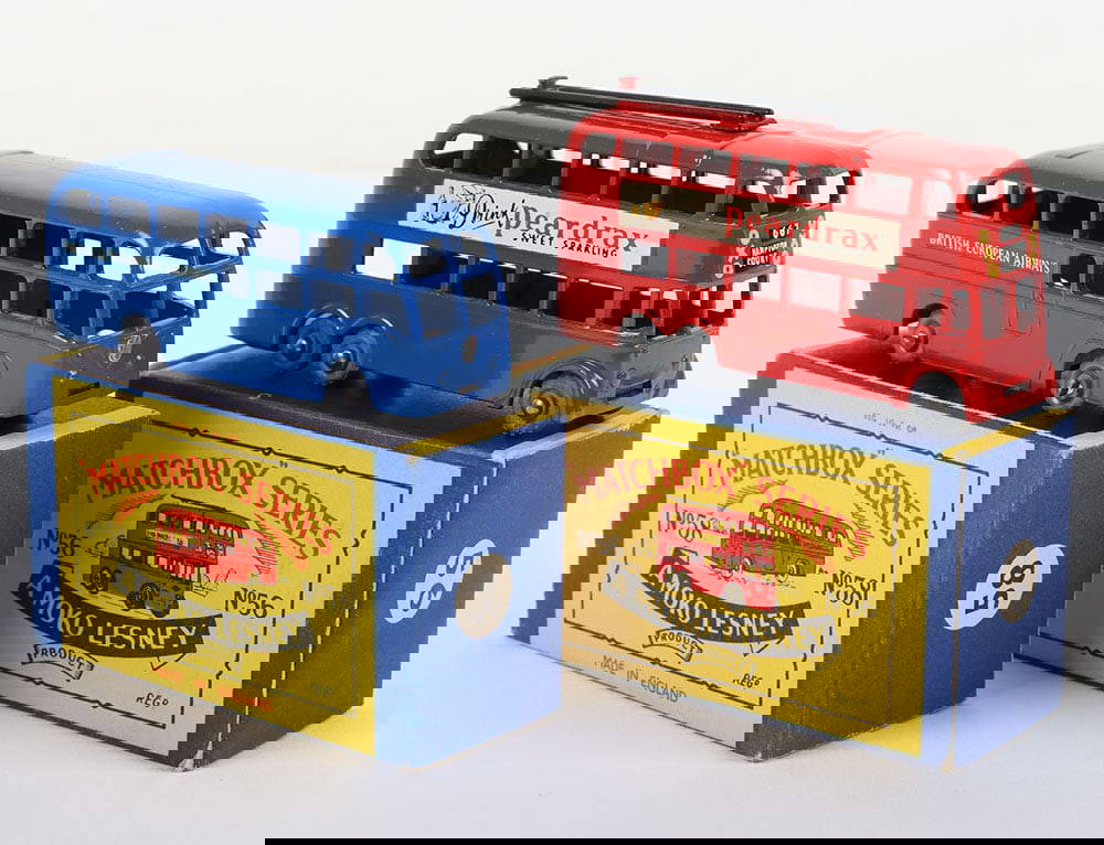 Matchbox Moko Lesney Regular Wheels 56a London Trolley Bus Black ...