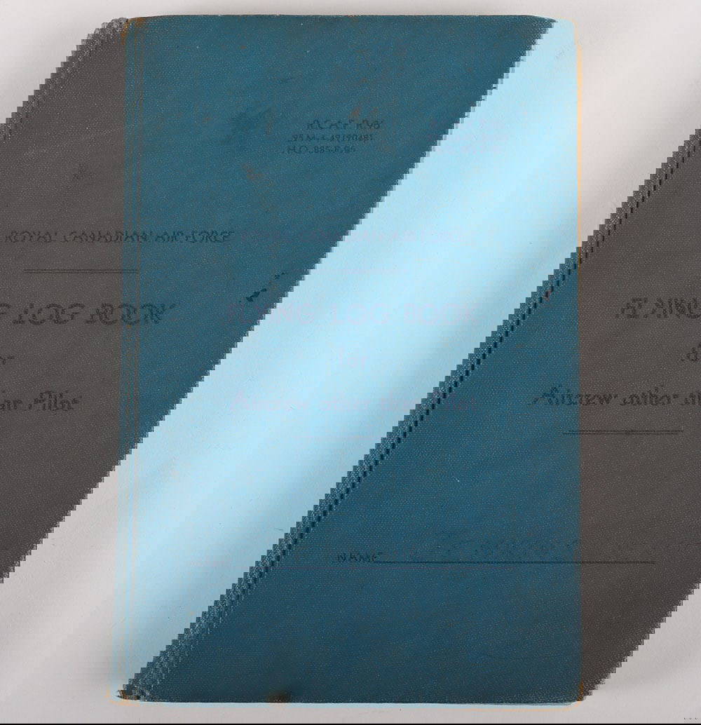 Ww2 Royal Canadian Air Force Flying Log Book Of Warrant Officer G H Jenkins Navigator And Air ...