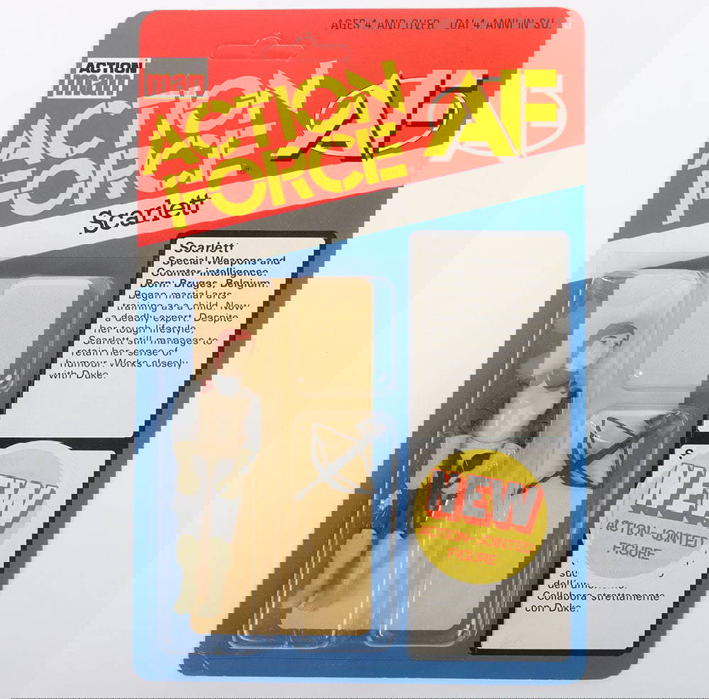 Scarce Vintage Action Force Af Scarlett Series 3 Carded Moc Action ...