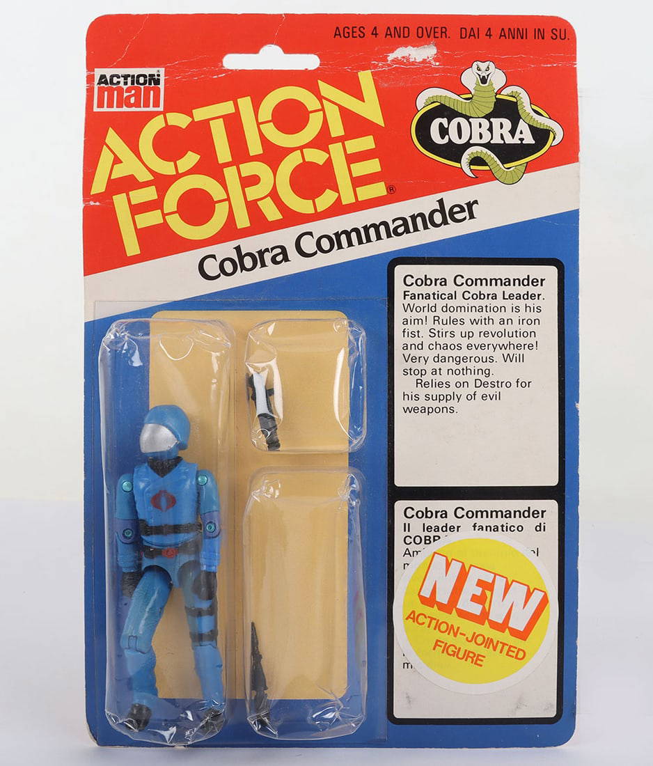 Vintage Action Force Cobra Commander Series 3 Carded Moc Action Figure ...