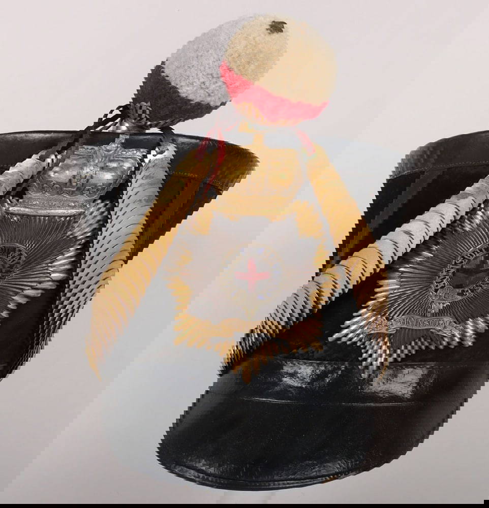 Representation Of A Coldstream Guards 1830 Pattern Officers Shako Auction