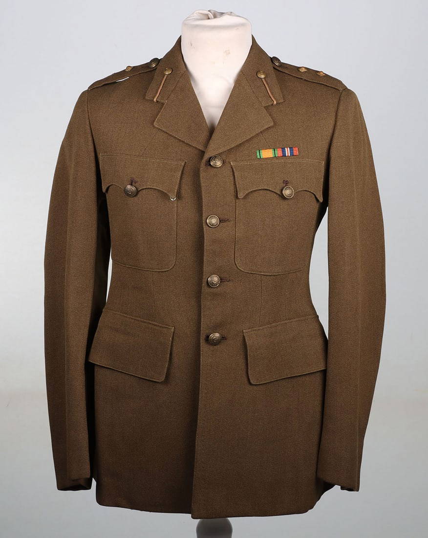 Ww2 British Army Officer Service Dress Tunic Ox & Bucks Li, Auction
