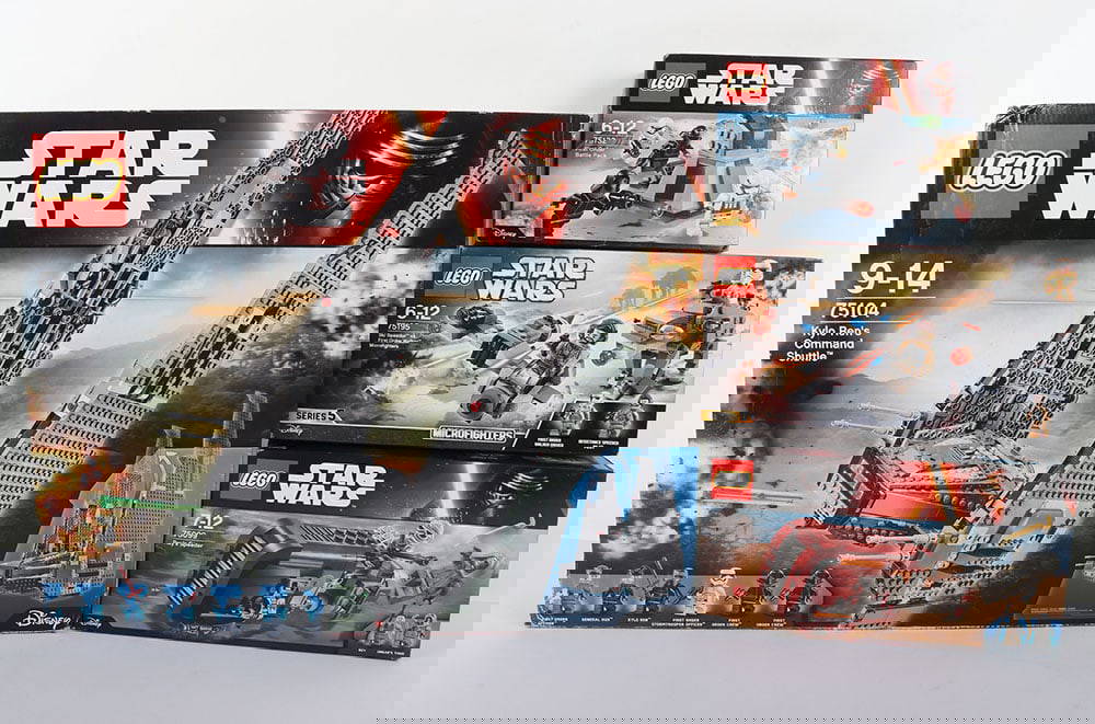 Four Retired Lego Star Wars Sets Sealed Boxed. Auction