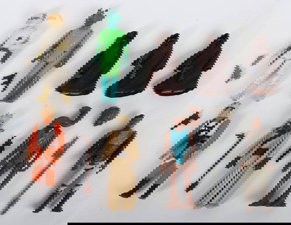 Nine Loose Vintage Star Wars Action Figures Complete Kenner. Auction