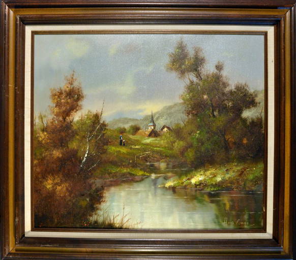 Landscape, By Hans Runge(german 1895 1961)