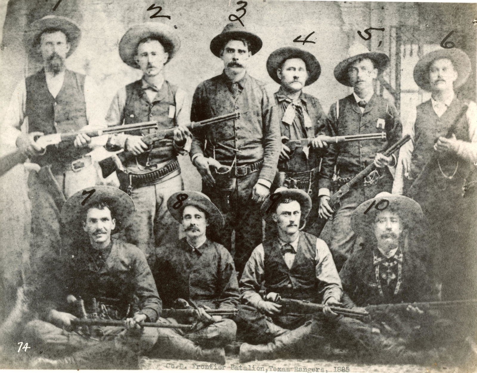 Photograph Of Texas Rangers Frontier Battalion