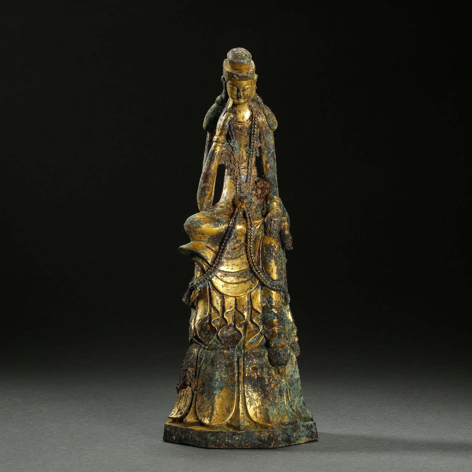 Chinese Gilt Bronze Buddha Statue