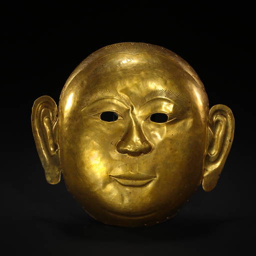 Pure Gold Mask During The Liao Or Jin Dynasty Of China
