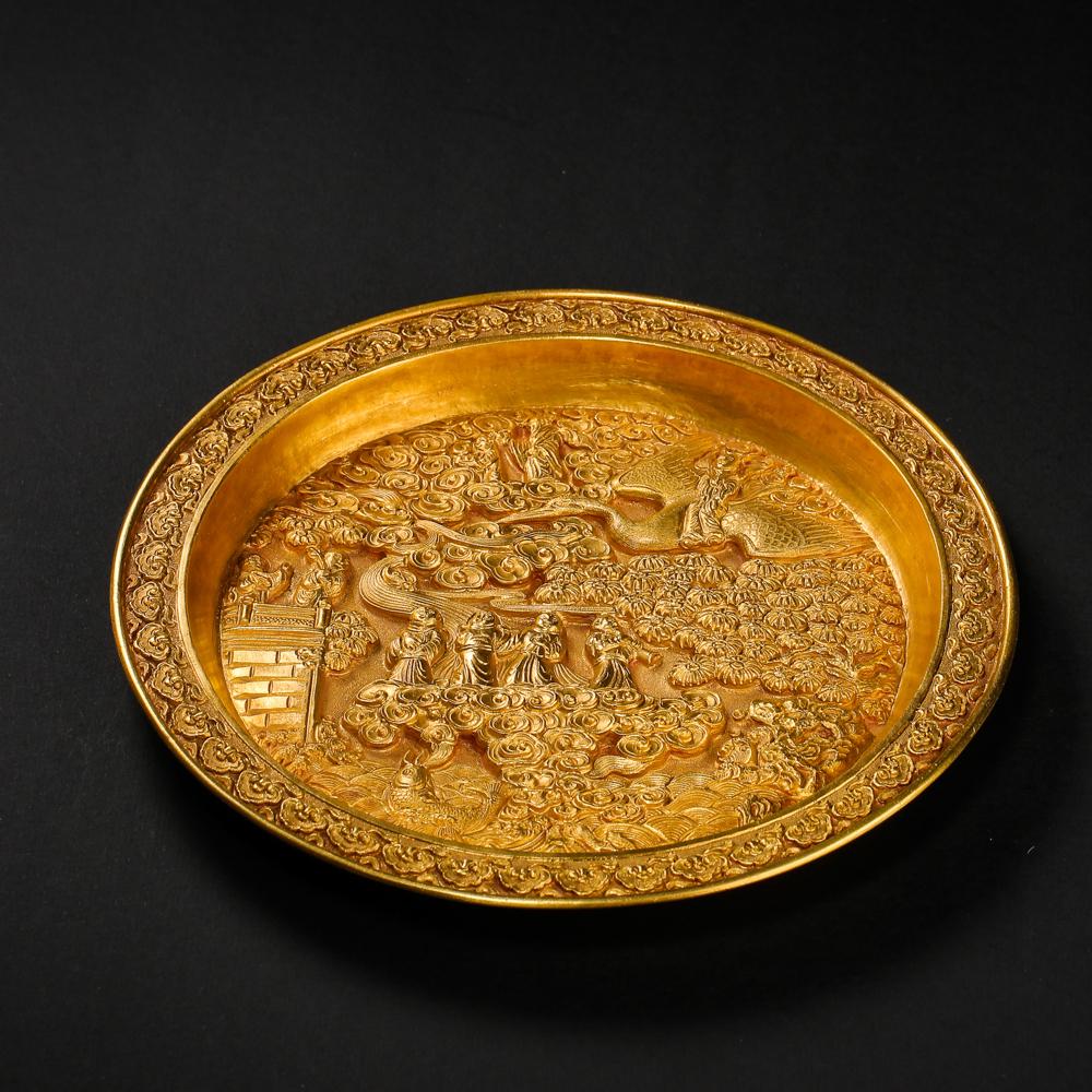 TANG DYNASTY, CHINESE PURE GOLD PLATE - Jul 10, 2021 | Irvington ...