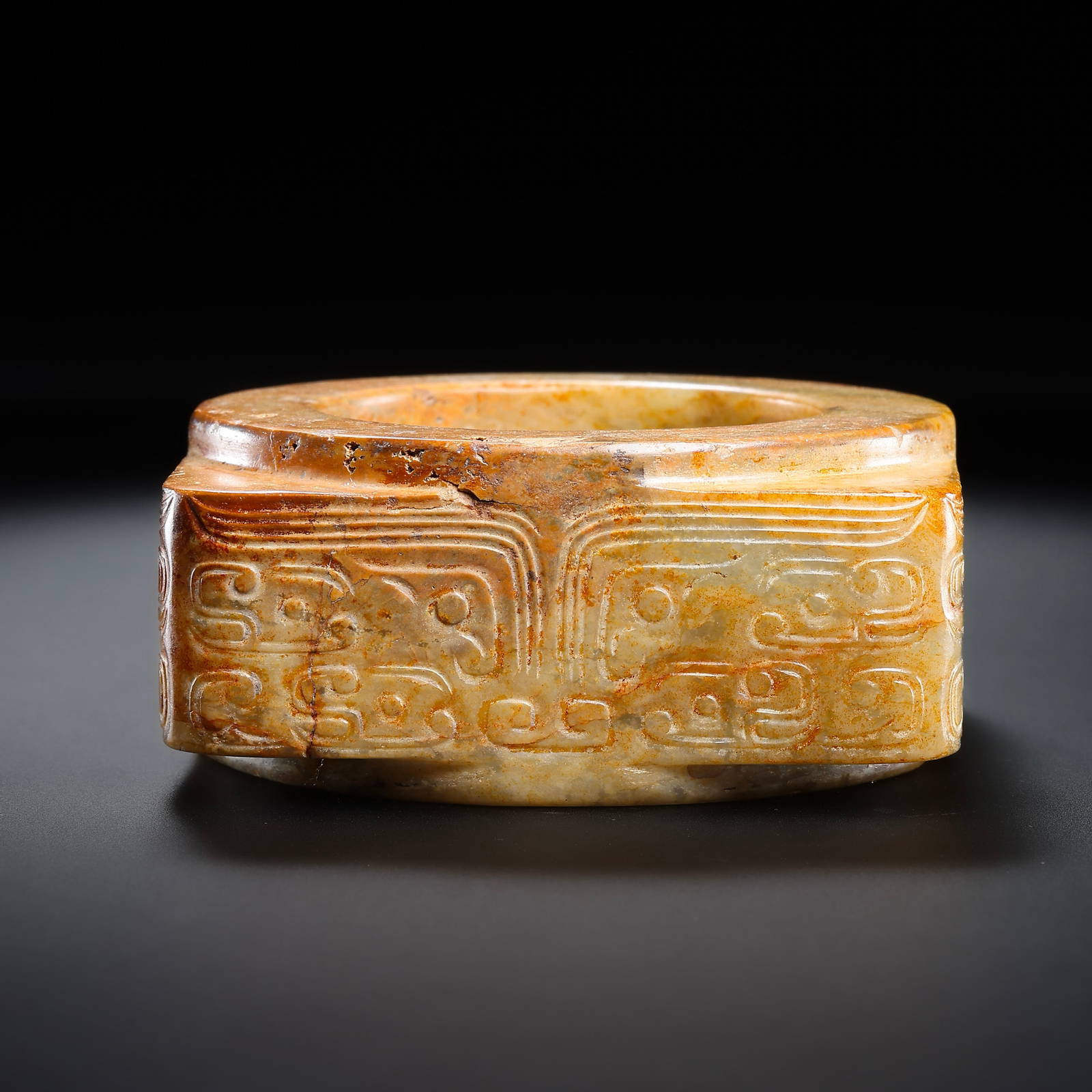 Chinese Jade Cong, Han Dynasty Auction