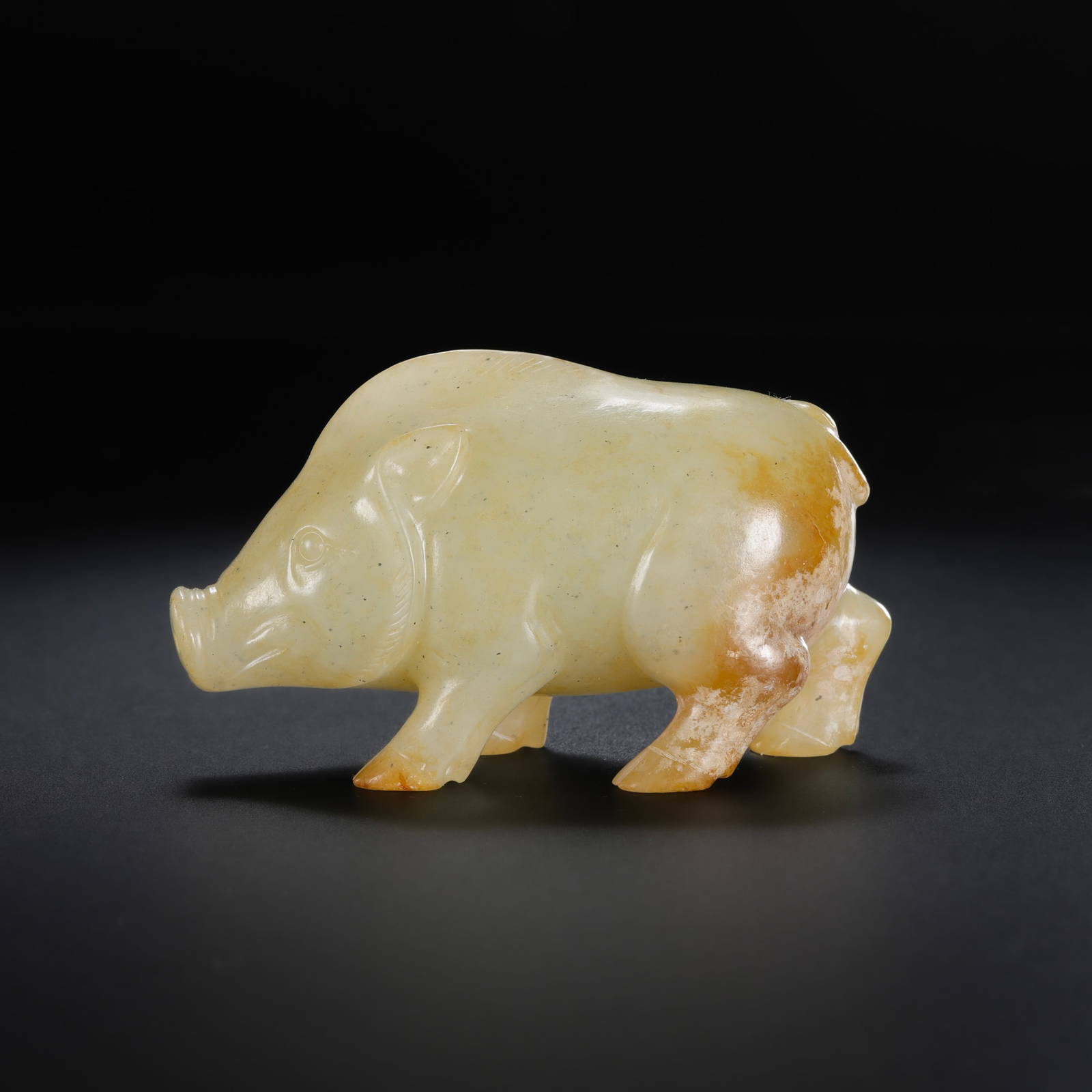 Chinese Han Dynasty Jade Pig Auction