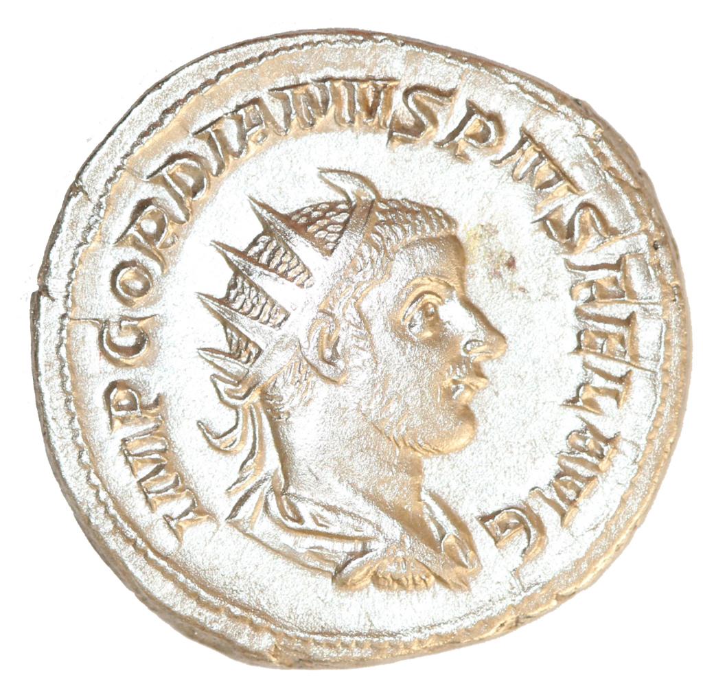 Gordianus Iii Mars Propvg Ancient Roman Coin Coa