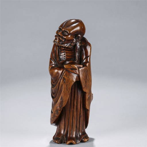 Huang Yang Wood Carved Luo Han Statue