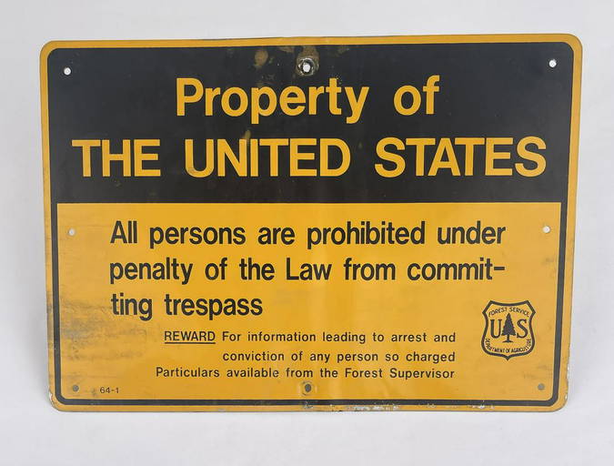 United States Forest Service Sign Montana Usfs