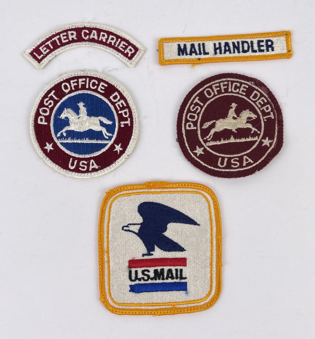 Collection Of Us Post Office Uniform Patches