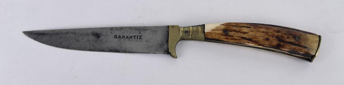Antique Stag Horn Gamblers Knife