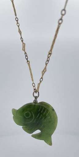 Alaskan Nephrite Jade Carved Fish Necklace - Jun 12, 2022 | Davis ...
