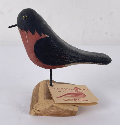 Carved Robin Bird Decoy Richard Morgan (#0373) on Jun 12, 2022 | Davis ...