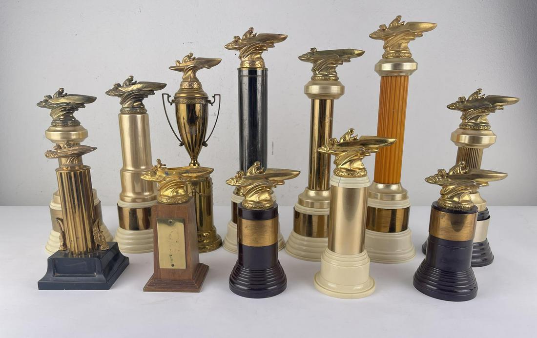 Collection Of 1950s Boat Racing Trophies