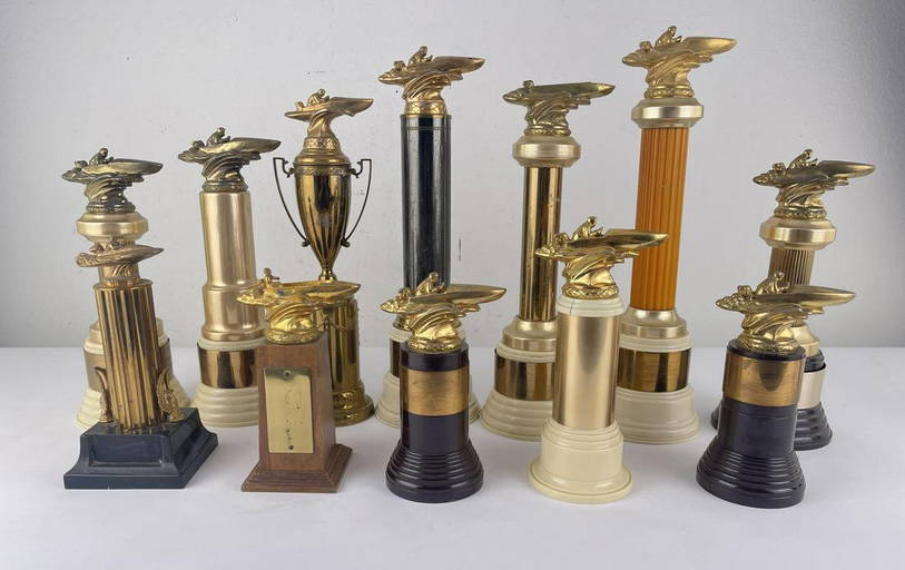 Collection Of 1950s Boat Racing Trophies