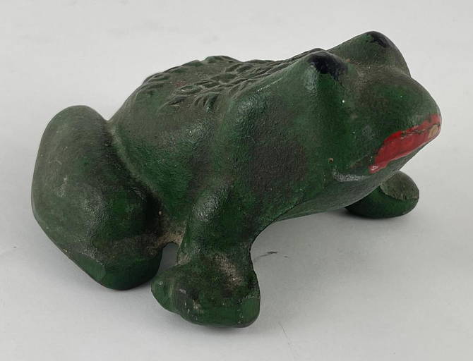 Cast Iron Frog I Croak For Jackson Wagon